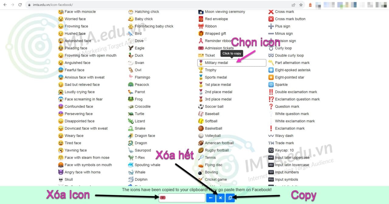 Công cụ Icon Facebook - Ký Hiệu Biểu Tượng Cảm Xúc Fb Mới